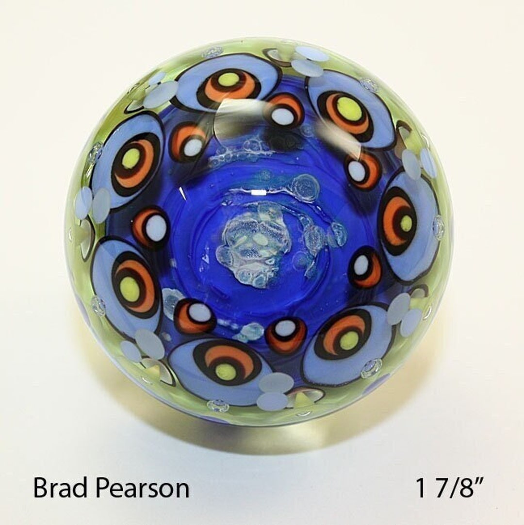 Mandala Handmade Marble 1 7/8 Brad Pearson SRA - Etsy