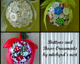 Button ornaments | Etsy
