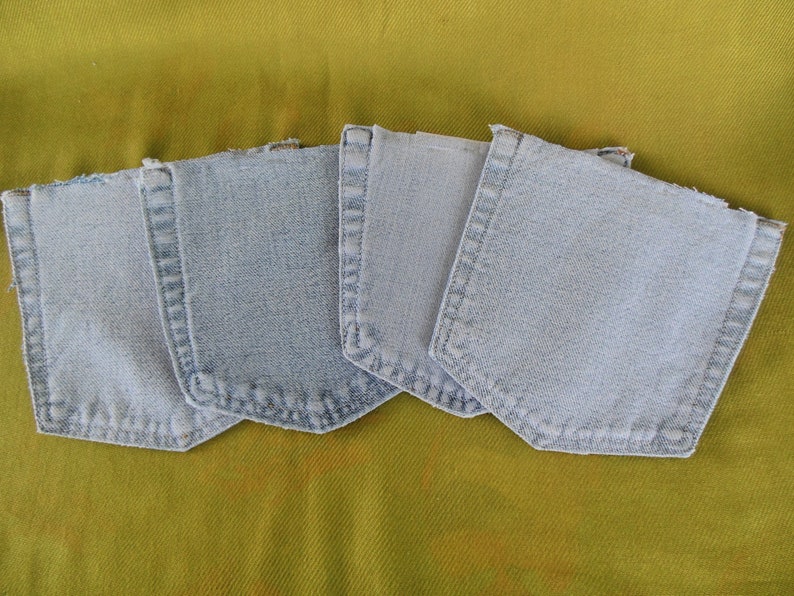 Jeans Pockets Coasters/mug Rugs - Etsy