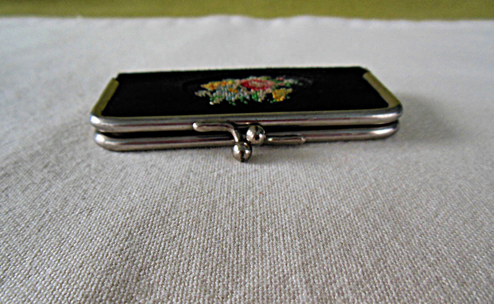 Vintage Tiny Purse Manicure Kit With Petit Point Accent | Etsy