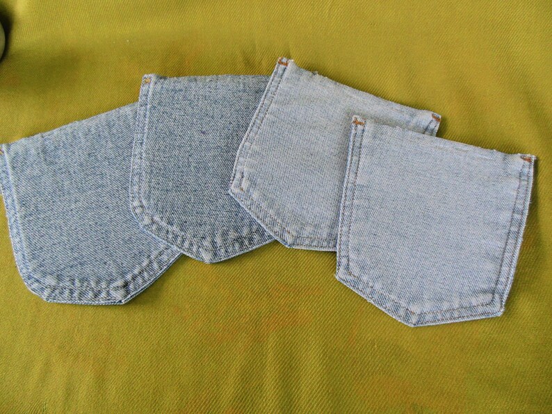 Jeans Pockets Coasters/mug Rugs - Etsy