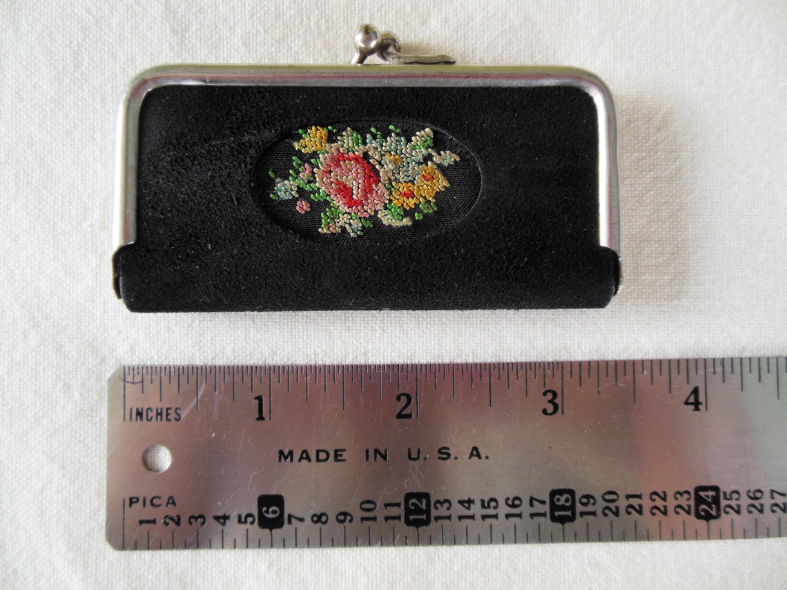 Vintage Tiny Purse Manicure Kit With Petit Point Accent | Etsy