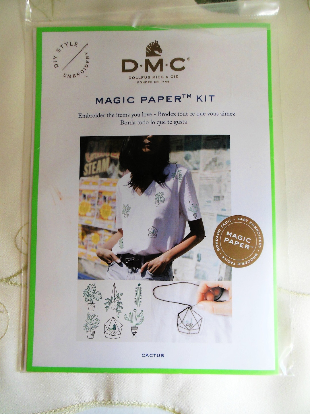 DMC Magic Paper Kit - Cactus - Etsy