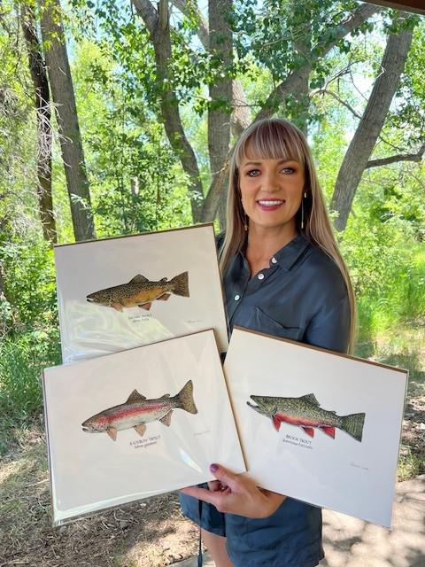 Rainbow Trout Fish Print - Etsy