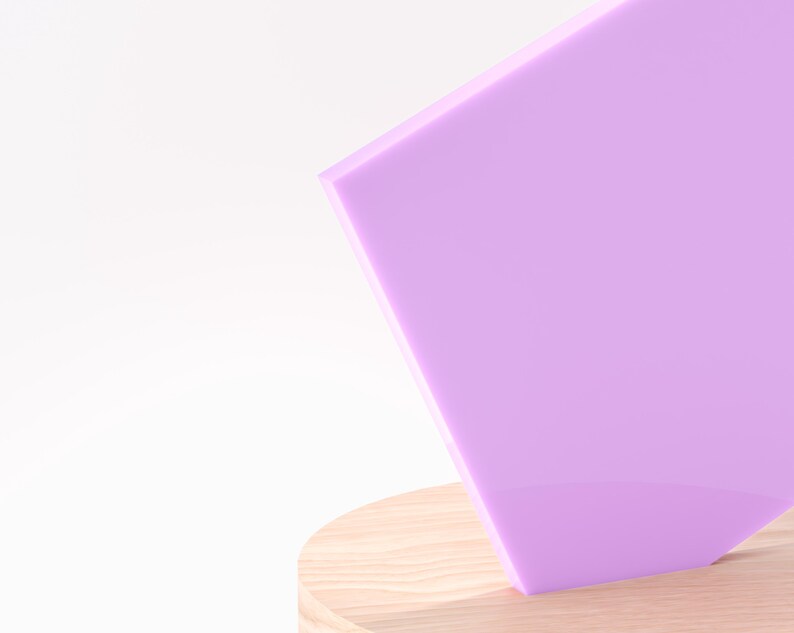 Light Purple Acrylic Sheet, 3mm Glossy/matte, Laser Safe - Etsy