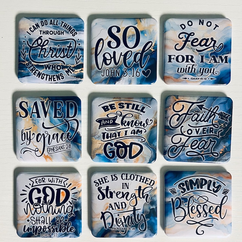 Bible Verse Magnets - Etsy