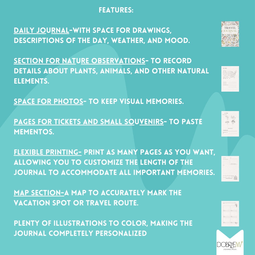 20 Page Kids Travel Planner Printable BUNDLE, USA Trip Planner ...