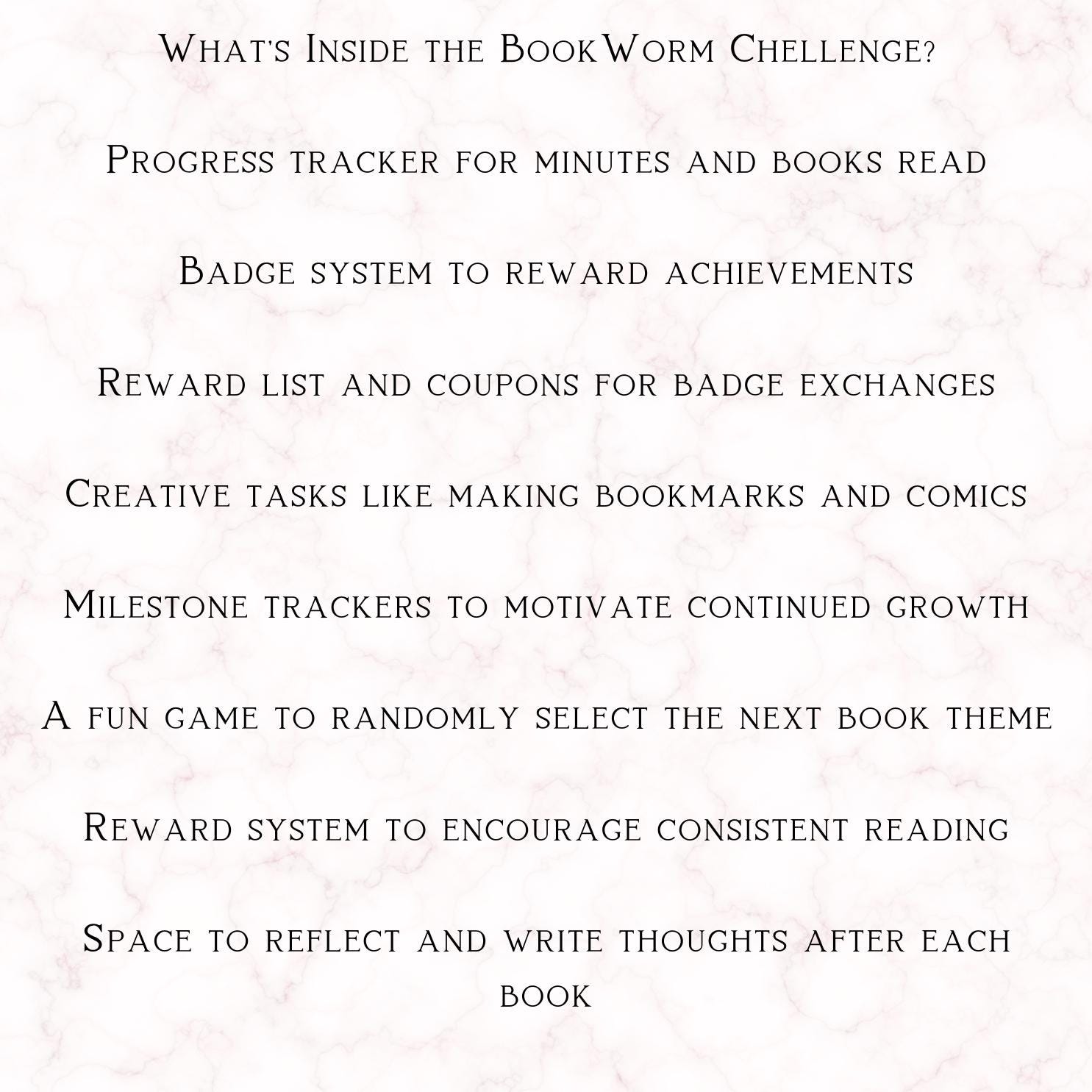 Bookworm Challenge Printable, Kids Reading Tracker & Journal, Badge ...