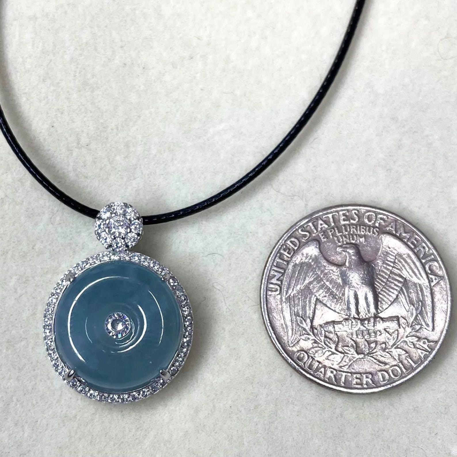 Ice Blue Jade Pingan Buckle - Etsy