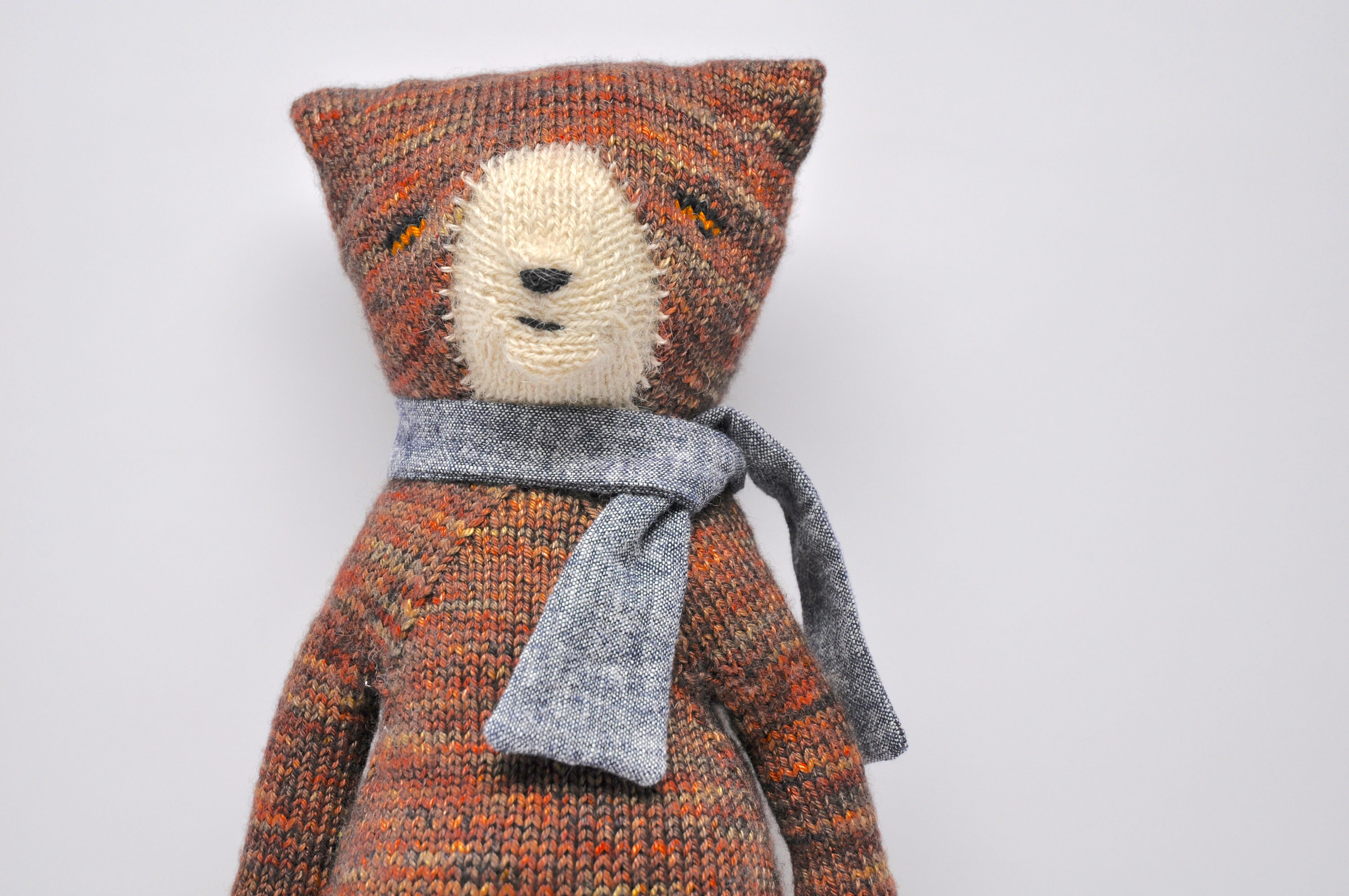 discount selling Tabby Cat, a hand knit cat doll, 18 inches tall doll ...