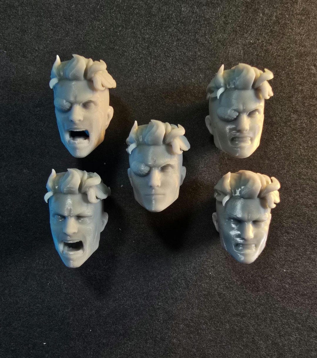 3D Printed Mafex Damaged Invincible Heads Set of 5 - Etsy