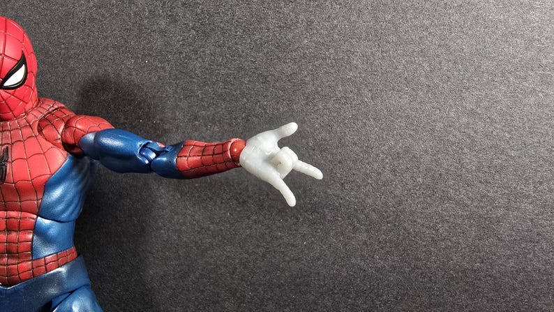Mafex Stylized Spiderman Hands 3D Printed 1/12 - Etsy