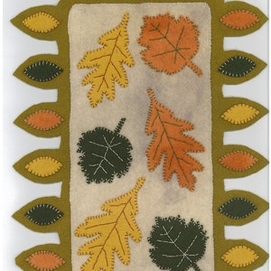 Penny Rug Pattern - Fallen Leaves - Fall, Thanksgiving - Etsy