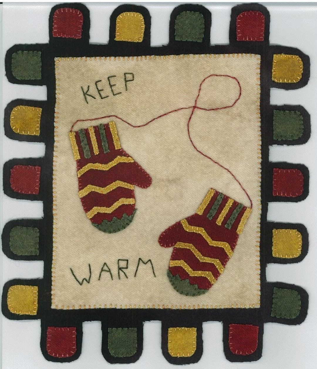 Penny Rug Pattern Keep Warm Winter Christmas - Etsy