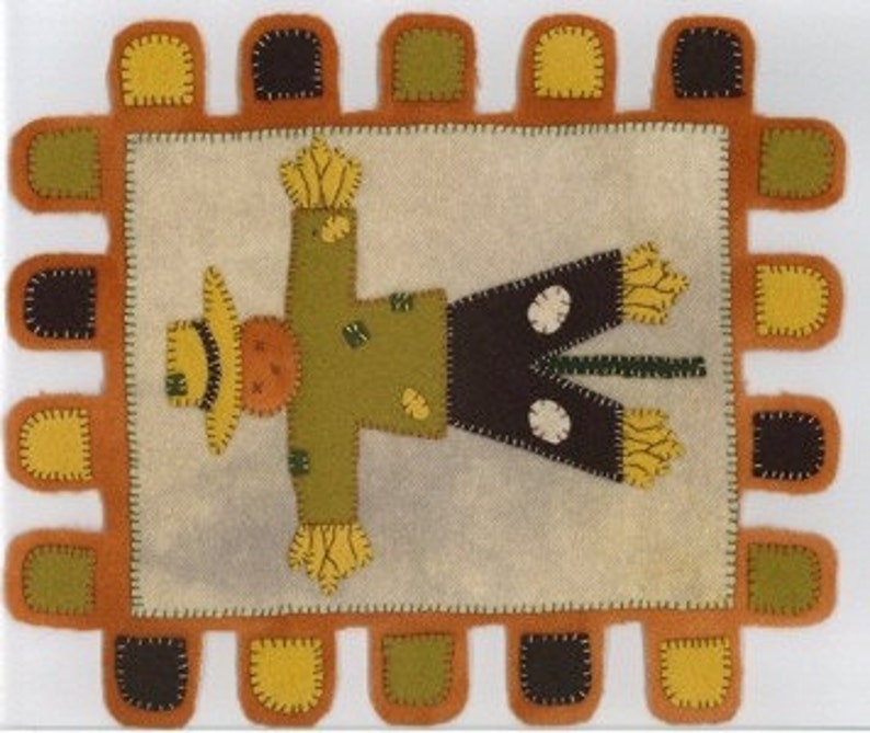 Penny Rug Pattern Farmers Scarecrow Fall - Etsy