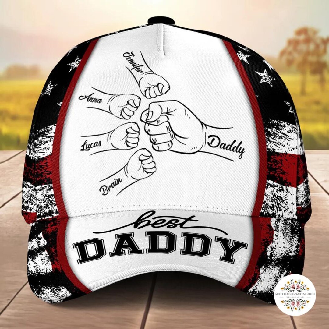 Personalized Power Daddy Classic Cap, Stylish Custom Dad Hat, Gift for ...