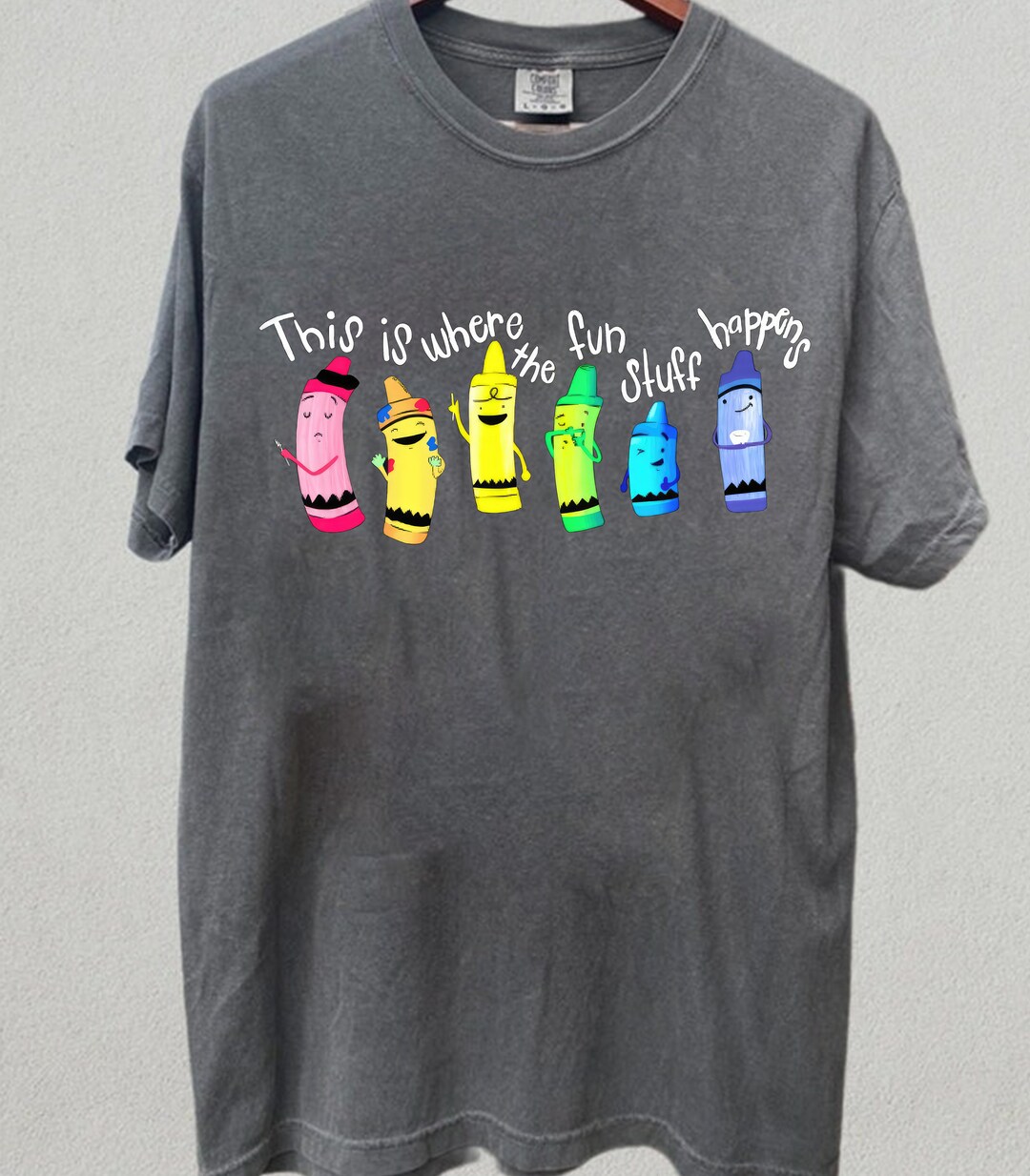 This is Where the Fun Stuff Happens Teacher Vintage T-shirt, Teacher ...