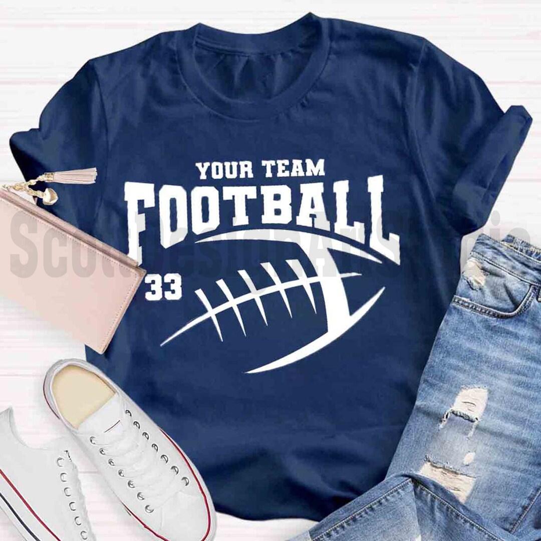 Personalized Football Team Name Shirt, School Football Team Shirt ...