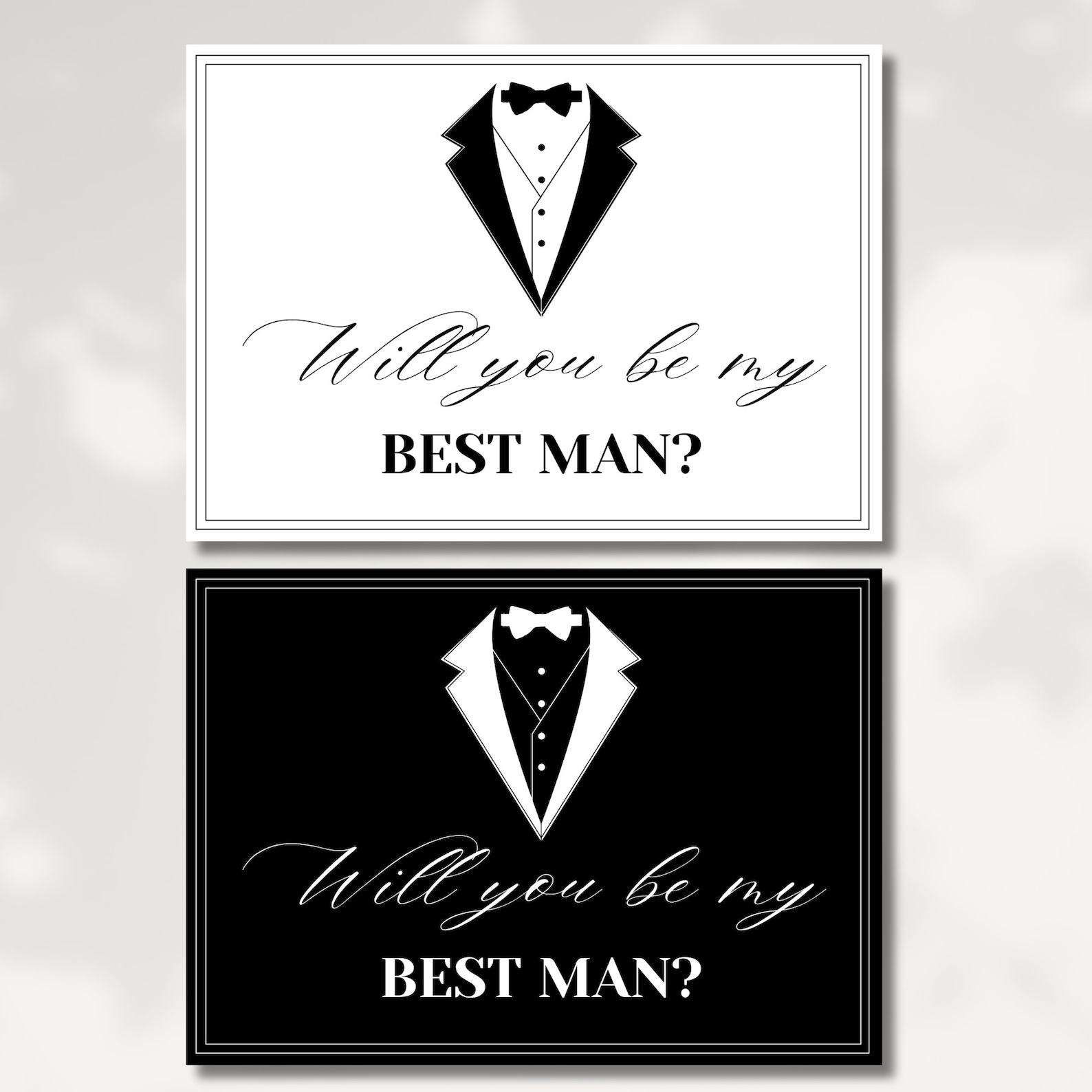 Best Man Proposal Card Template, Canva Template, Groomsmen Proposal ...