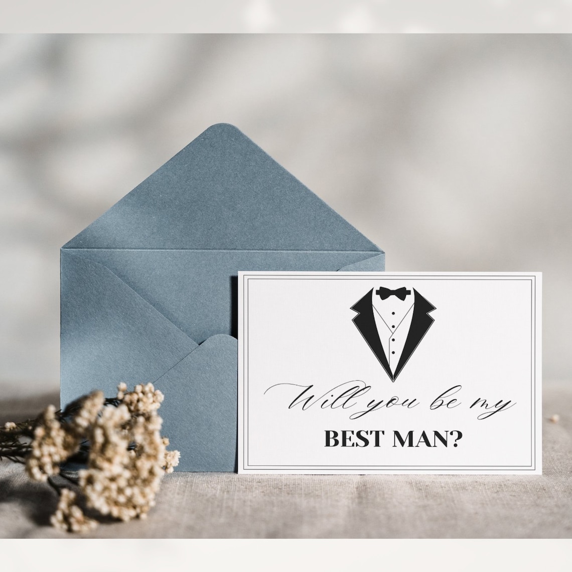Best Man Proposal Card Template, Canva Template, Groomsmen Proposal ...