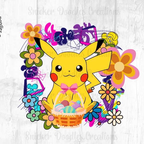 Pikachu Easter Png - Etsy