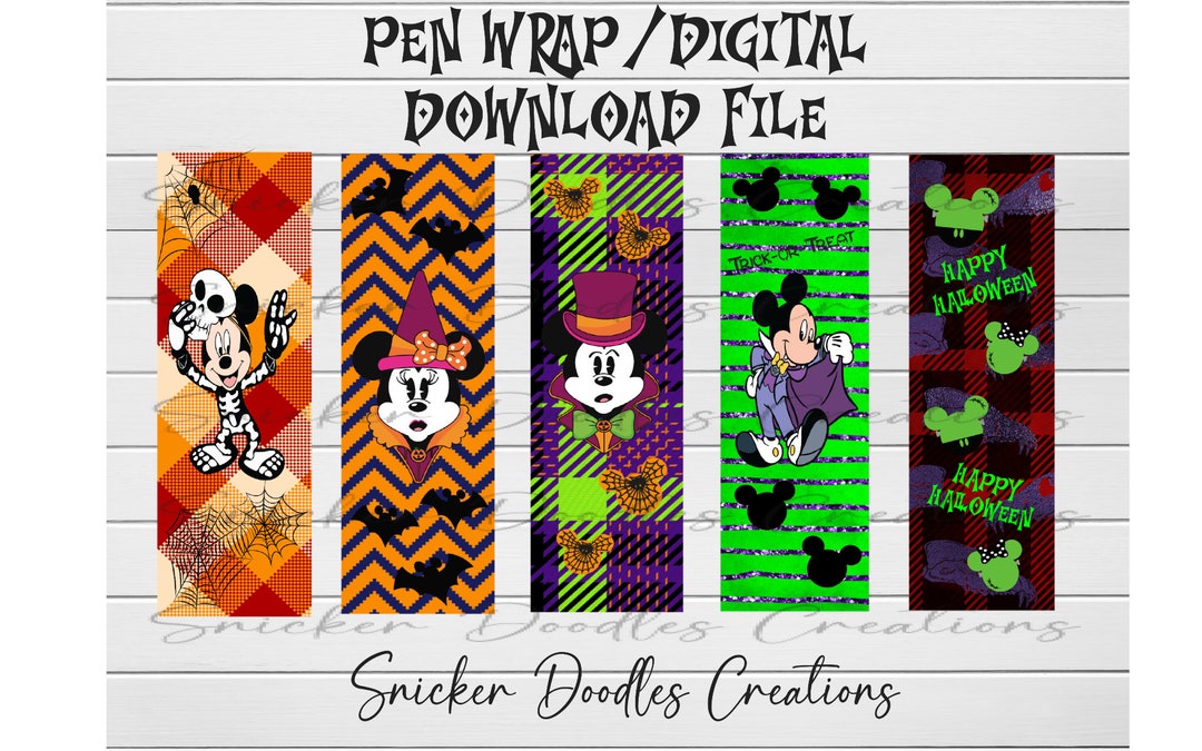Halloween, Character, Epoxy Pen Wrap, Digital Download File, Png ...