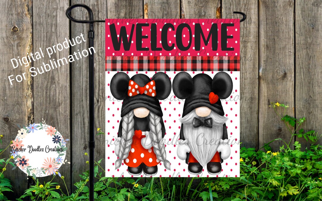 Welcome Mouse, Garden Yard Flag, Sublimation, Digital Download File ...