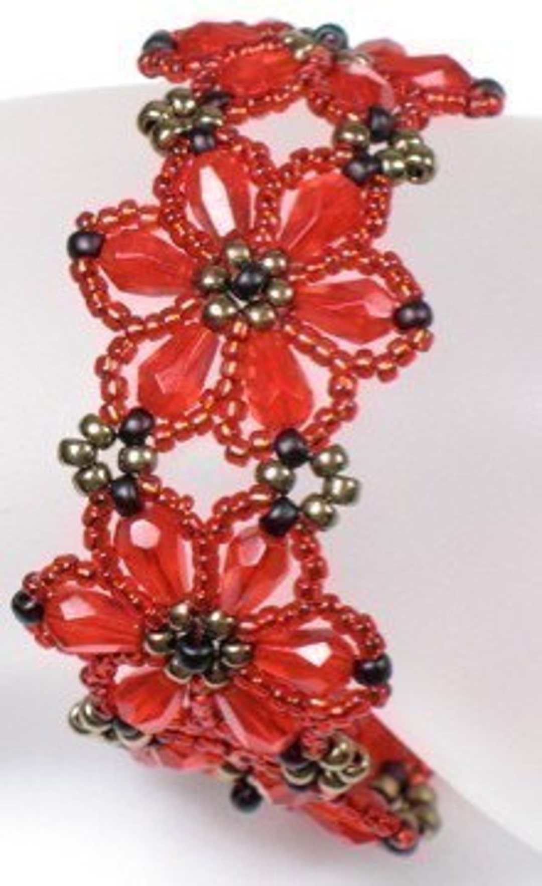 INSTRUCTIONS -- Flower Bracelet -- PDF Dwnload - Etsy