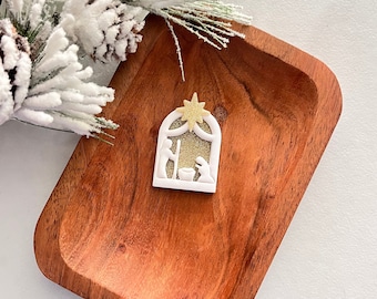 Nativity Christmas Brooch Pin - Etsy