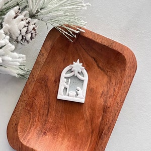 Christmas Clay Nativity Scene Lapel Pin - Etsy