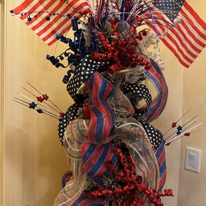 4th of July Decorated Tree Decorations and Ornaments for a Holiday Tree ...