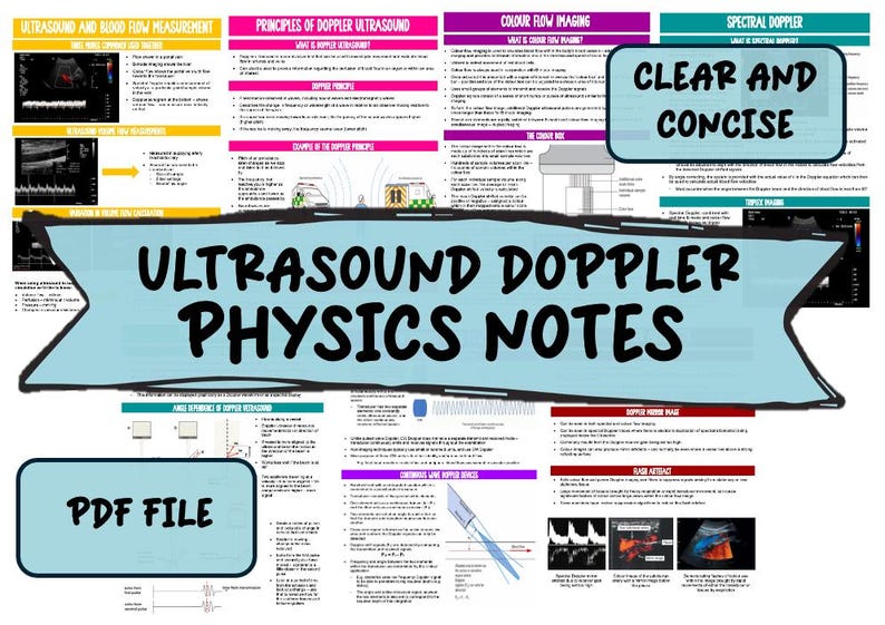 Ultrasound Doppler Study Bundle - Etsy