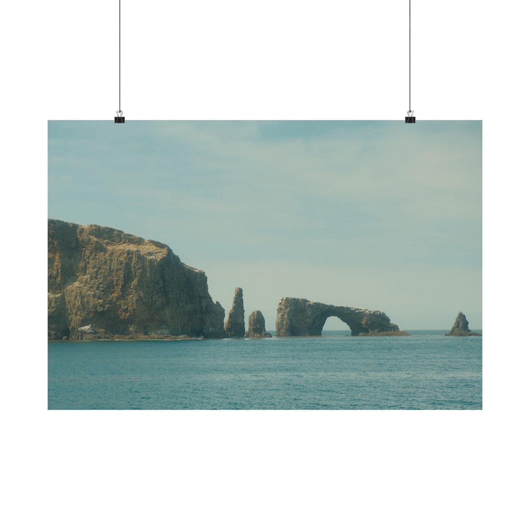 Ocean Channel Islands Matte Horizontal Poster - Etsy