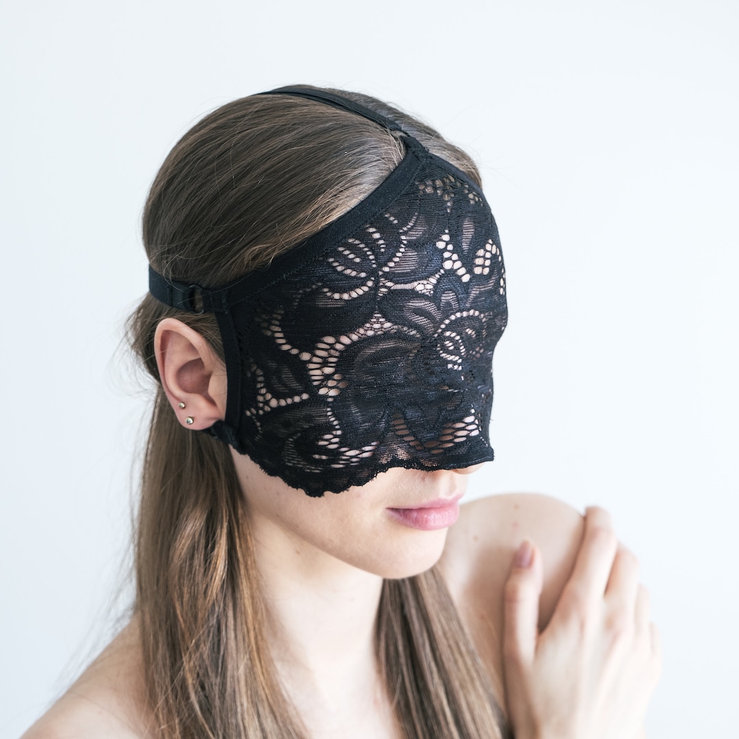 Black Sexy Mask, Lace Face Mask, Sexy Mask, Fetish Face Mask, BDSM Face ...