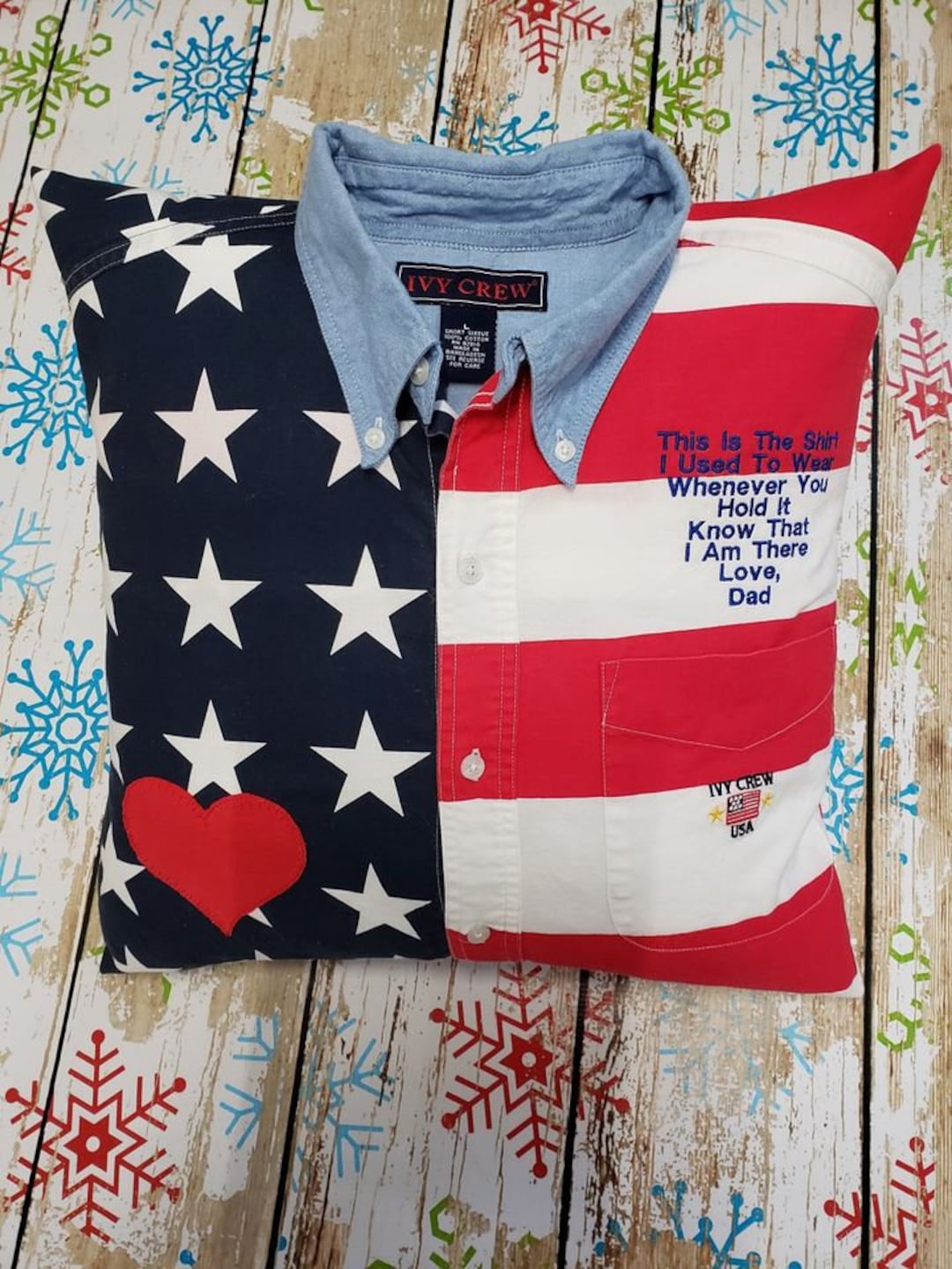 Memory Pillow, Keepsake Pillow, Made With Loved One's Shirt ...