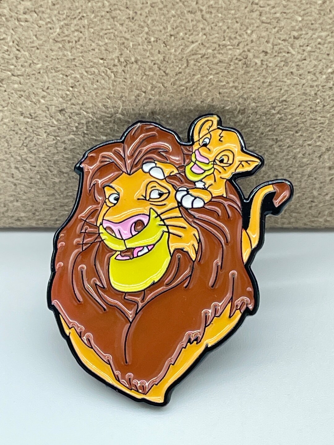 Lion and Cub Pin Mufasa Pin Simba Pin Dad Pin Best Dad Pin Animal Pin ...