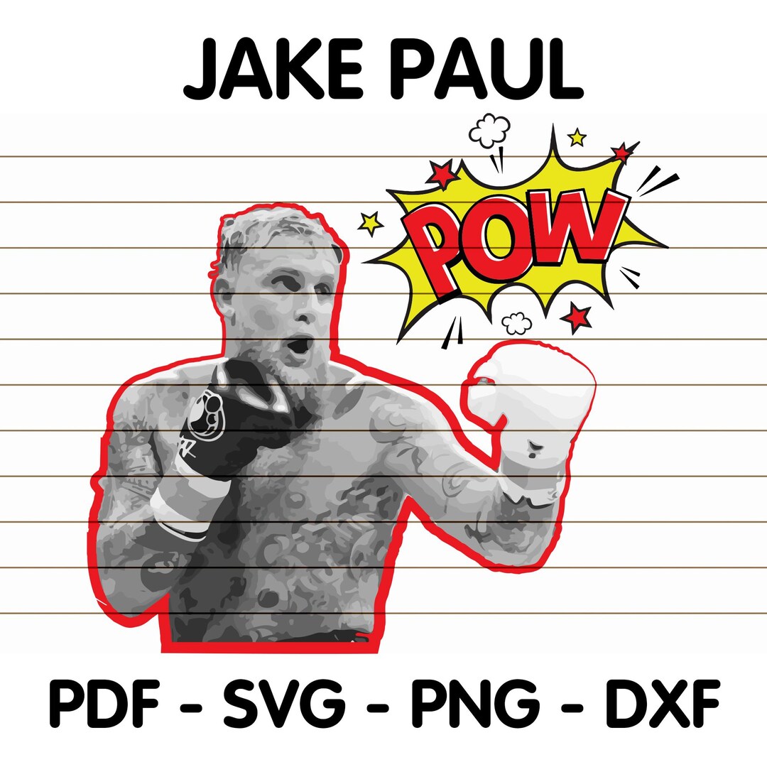 Jake Paul Tshirt Svg, Boxing PNG File, Mike Tyson Digital Art, Boxing ...
