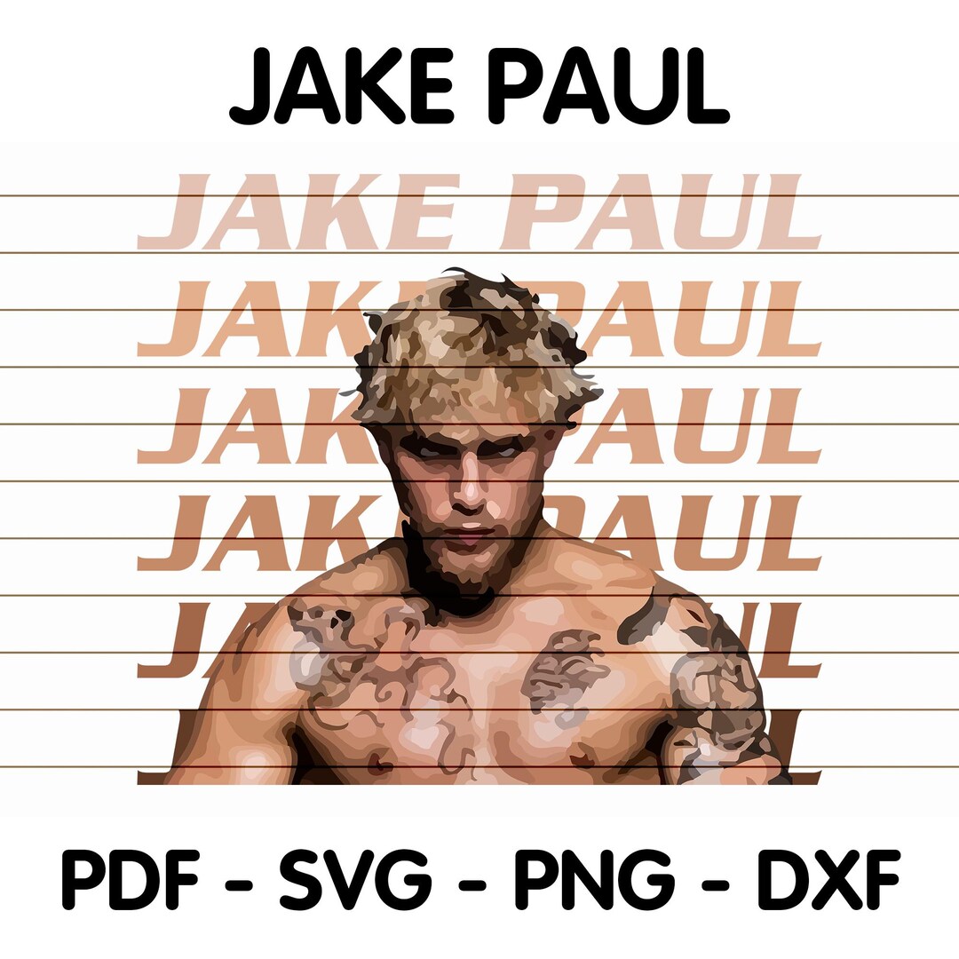 Jake Paul Tshirt Svg, Boxing PNG File, Mike Tyson Digital Art, Boxing ...