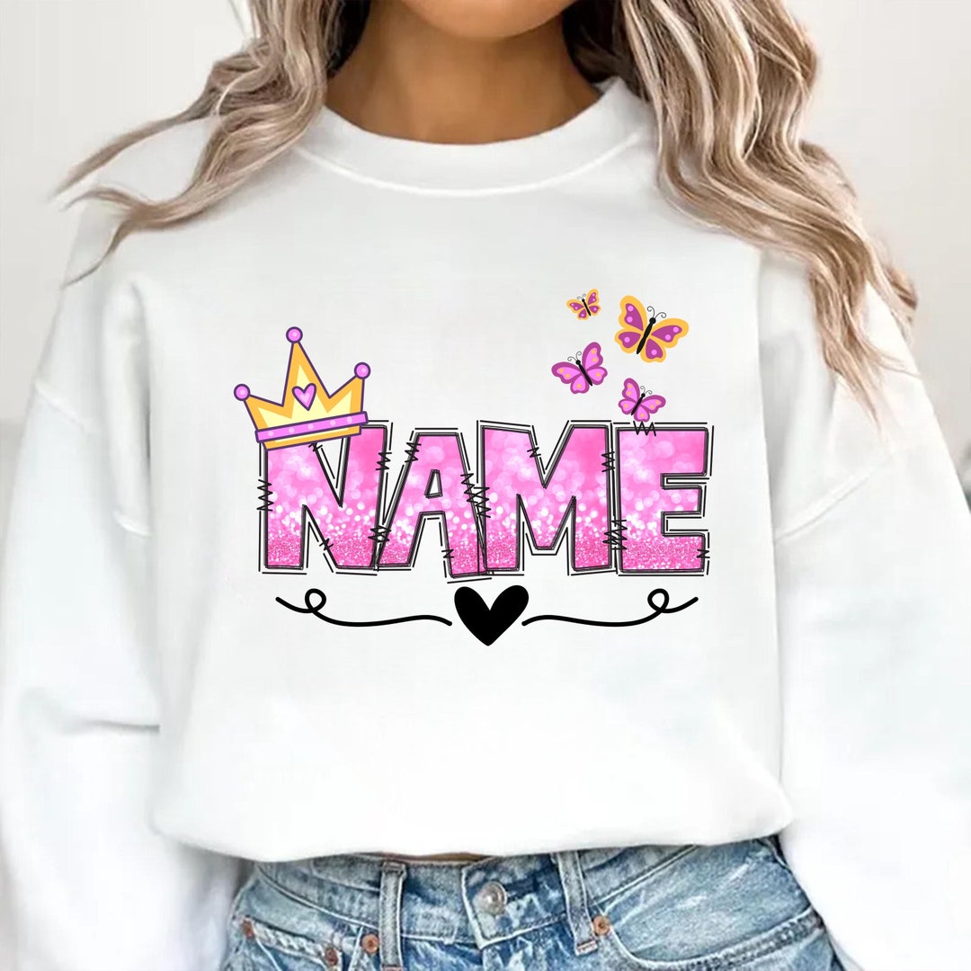 Personalized Pink Glitter Name PNG, Custom Name Designs, Valentine Font ...