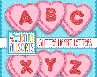 Candy Heart Letters | Etsy