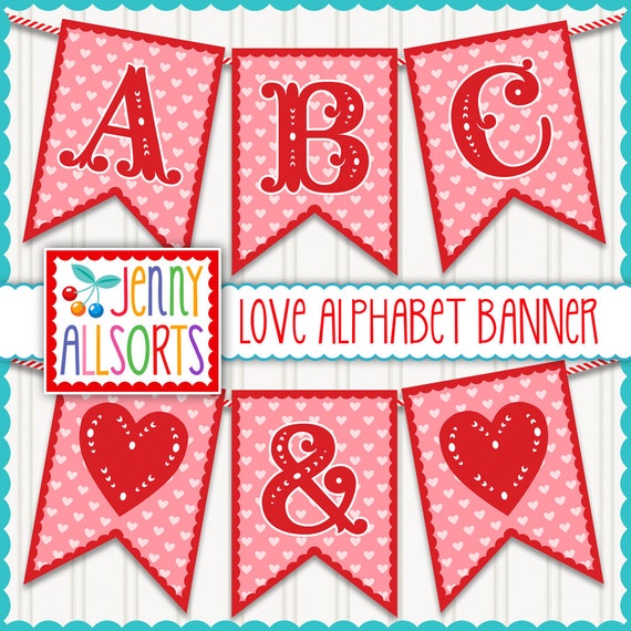 Happy Valentines Day Banner Printable