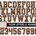 Tiger Stripe Letter Set for Sublimation & Design, Tiger Alphabet ...