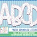 Fun Fiesta Alphabet 2 Clipart Digital Hand Drawn Letters, Scrapbook ...