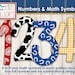 Western Cowboy Number Bundle II for Sublimation & Design, Math Symbols ...