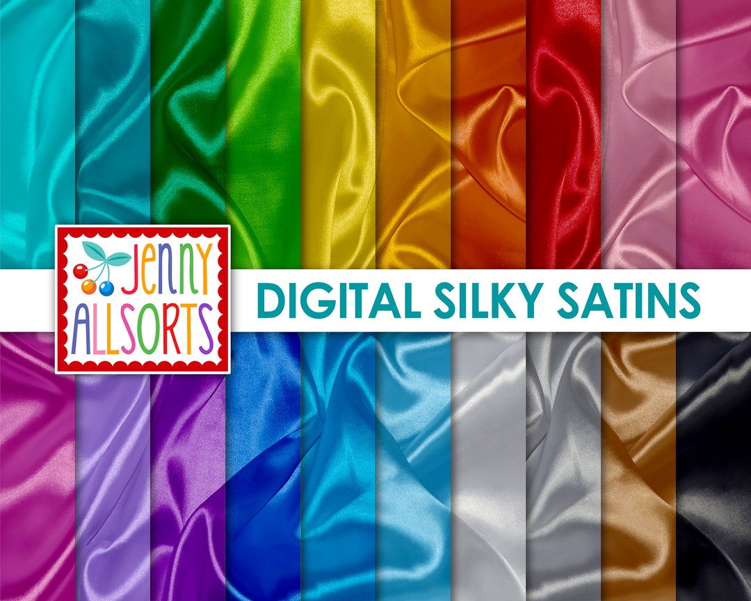 Rainbow Silk Digital Design Textures - Shiny Silky Satin Fabric ...