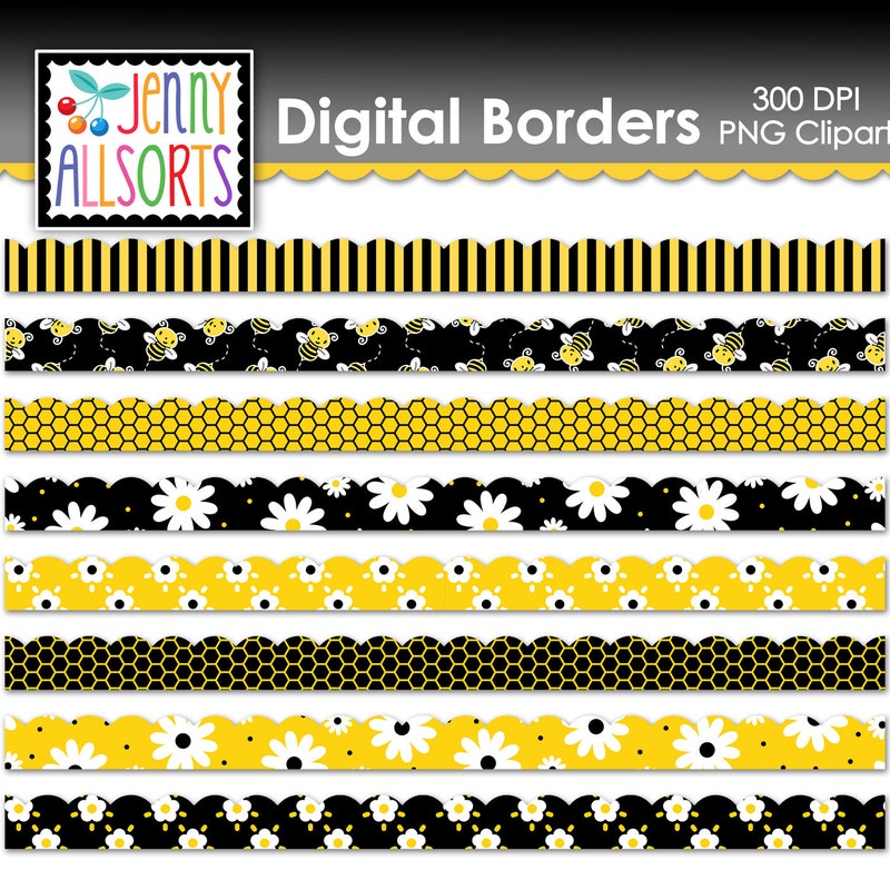 Digital Borders - Etsy