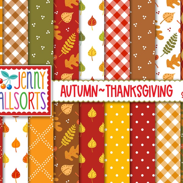 Fall Scrapbook Paper - Etsy
