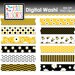 Honey Bee Washi Tape Digital Clip Art Graphic Download, Clipart Digital ...