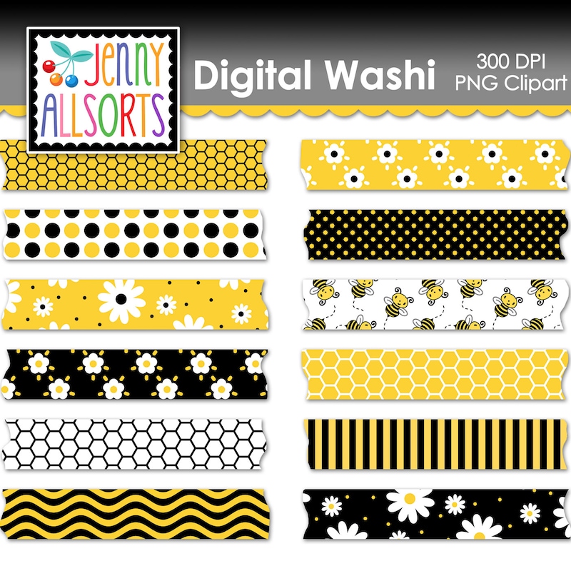 Black Washi Tape - Etsy