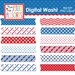 July 4th Patriotic Digital Paper Pack, Antique Americana Vintage Style ...